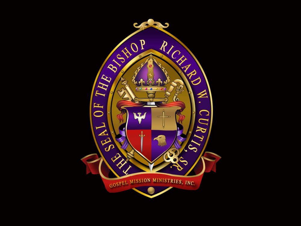 A unique and creative Church, Bishop, Apostle, and School seal logo ...