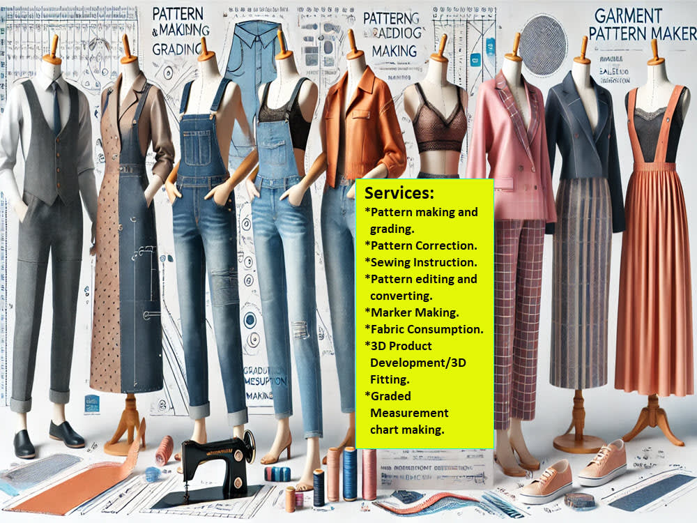 Sewing pattern, pdf pattern, pattern grading, and 3D for fitting ensure ...