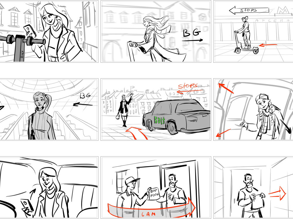 Professional storyboard panels to help visualize your creative ideas | Upwork