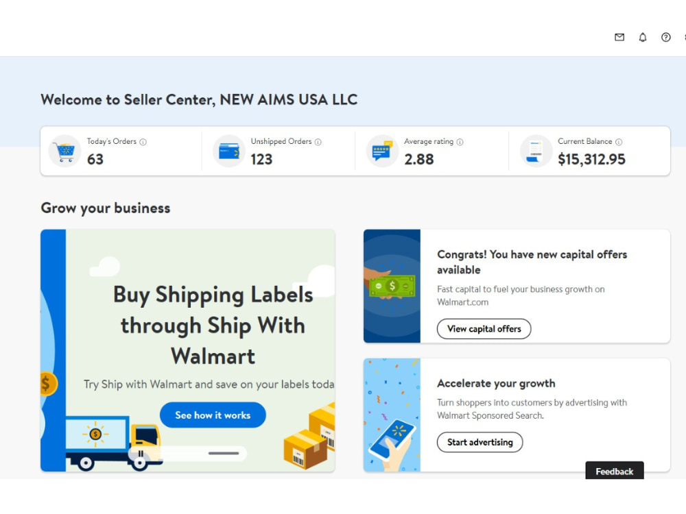 Walmart 2-Step and Account Management | Upwork