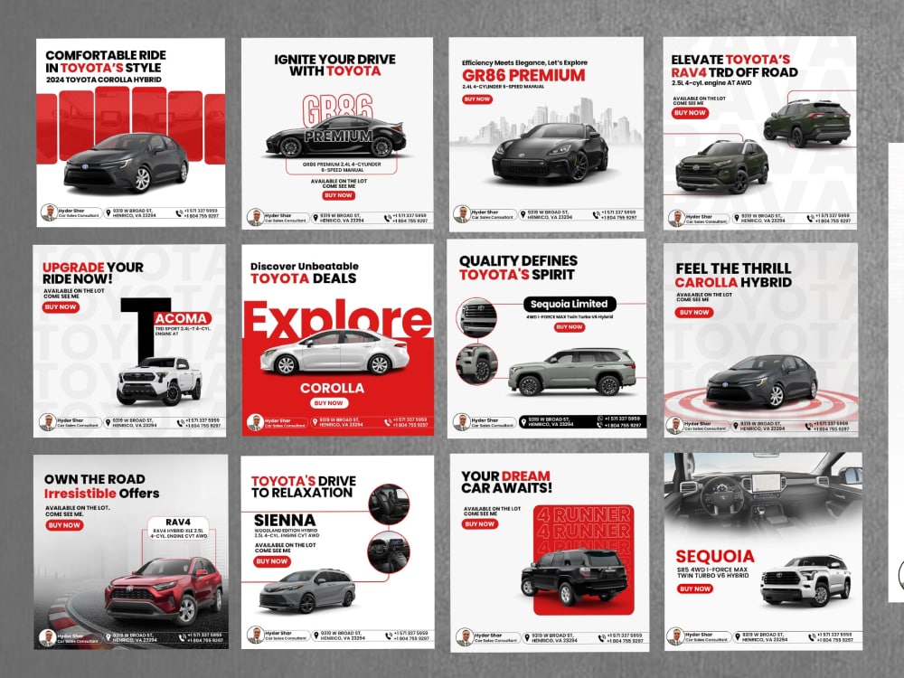 30 custom social media posts designs (Facebook posts, Instagram posts ...