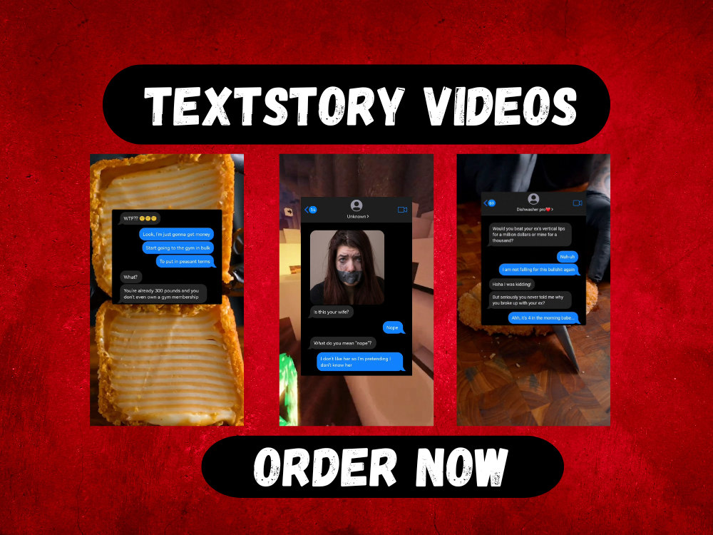 Viral text story videos for tiktok and youtube | Upwork