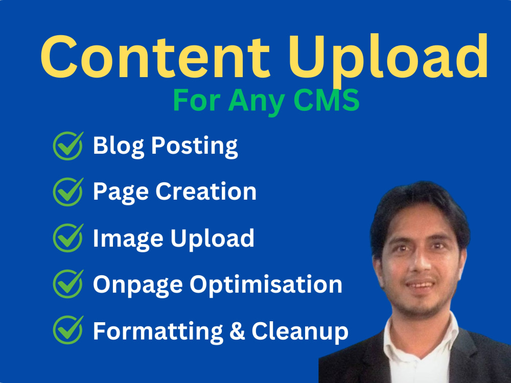 Expert Content Upload Services with SEO Optimisation for any CMS | Upwork