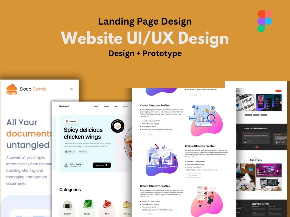 Expert UI Website Design, Landing Page UI Design in Figma | Upwork