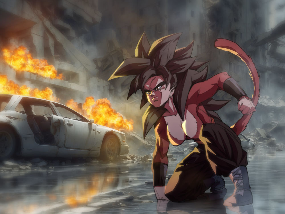 Dragon Ball Z-Style Characters Dynamic Full-Body or Waist-Up ...