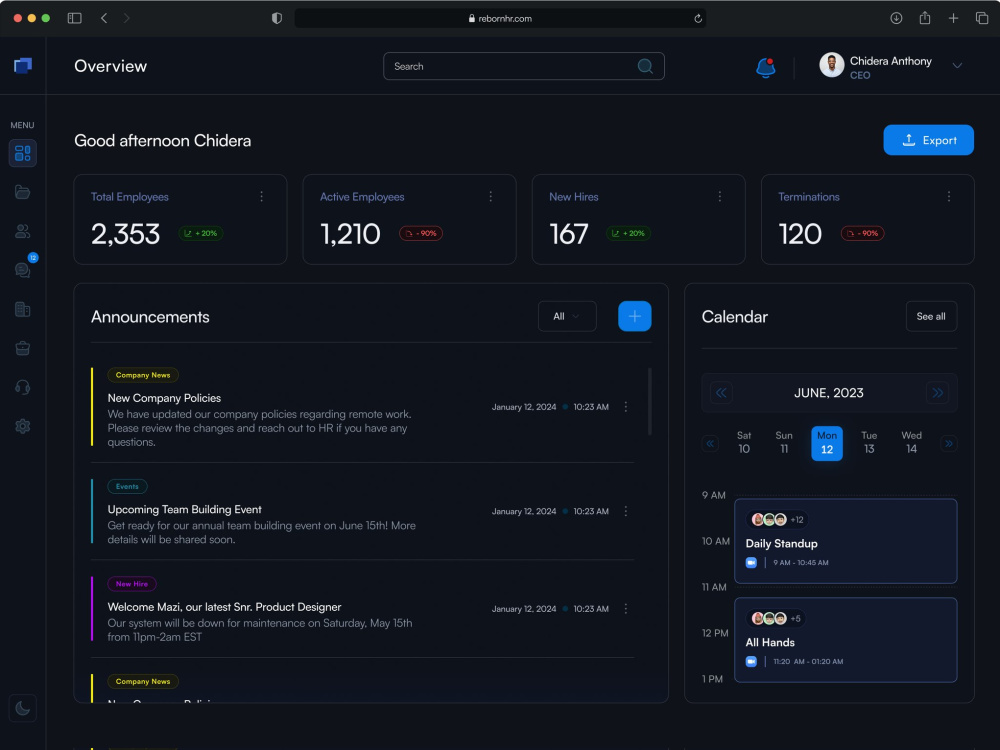 A professional High-End Custom Dashboard UI/UX Design | Upwork