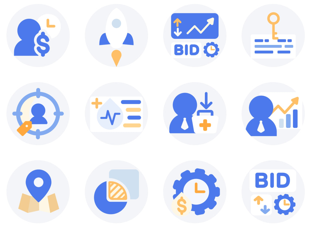 A set of customize icons | Upwork