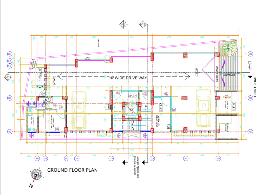 A 2D floor plan using AutoCAD | Upwork