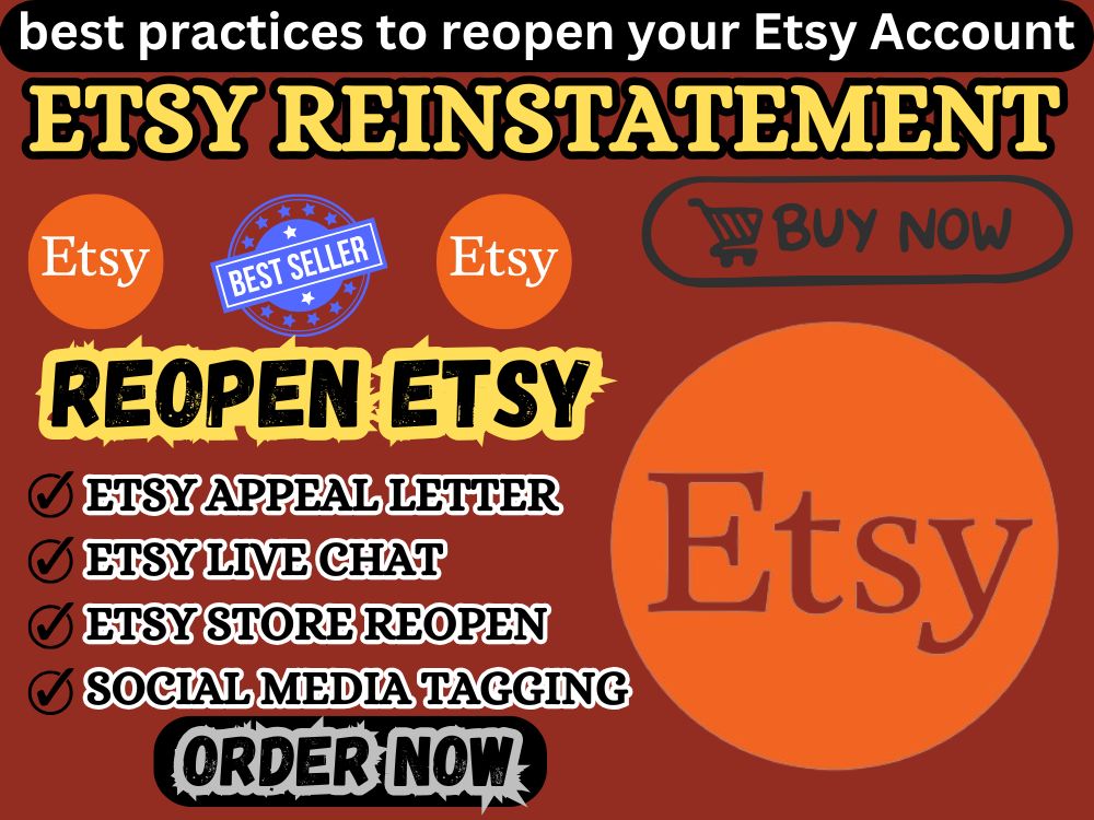 Etsy Appeal letter drafting for Etsy suspension and Etsy Reinstatement | Upwork