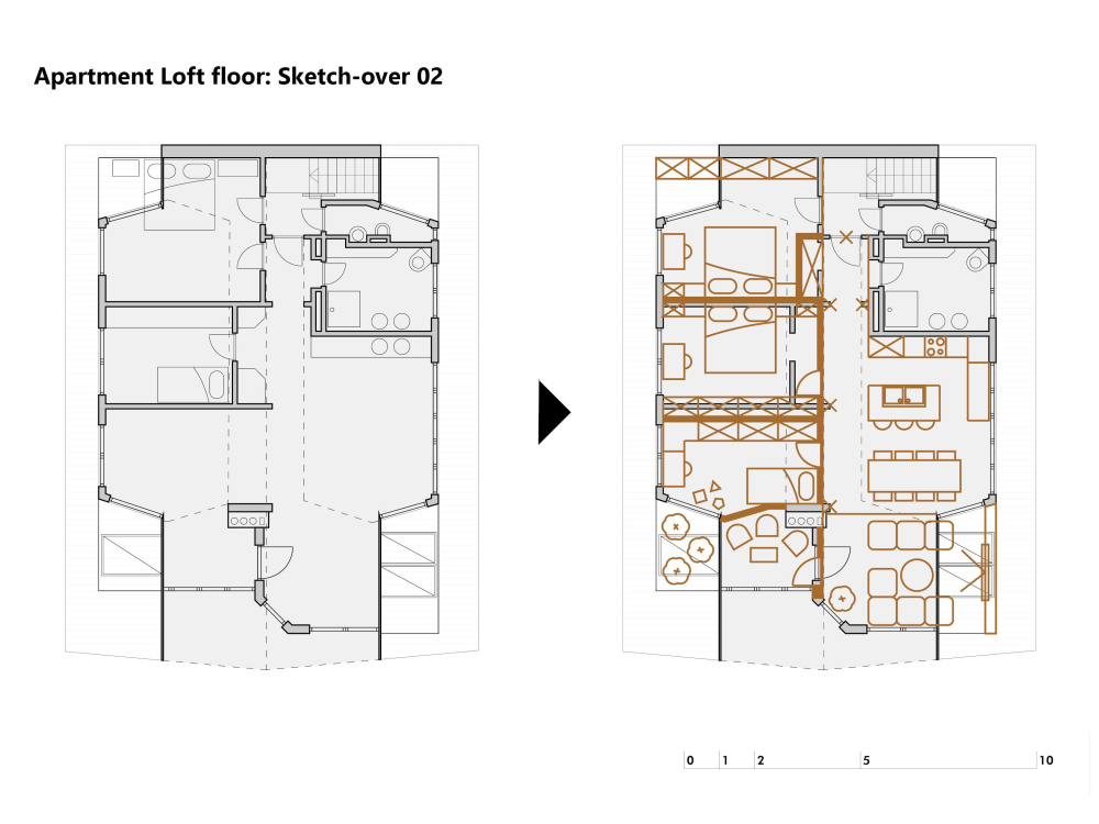 A 2D floor plan optimization for improved layout and flow. | Upwork