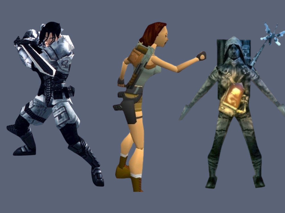 Psx, n64, ps1 style 3d character model 3d animation in ps1 low poly ...