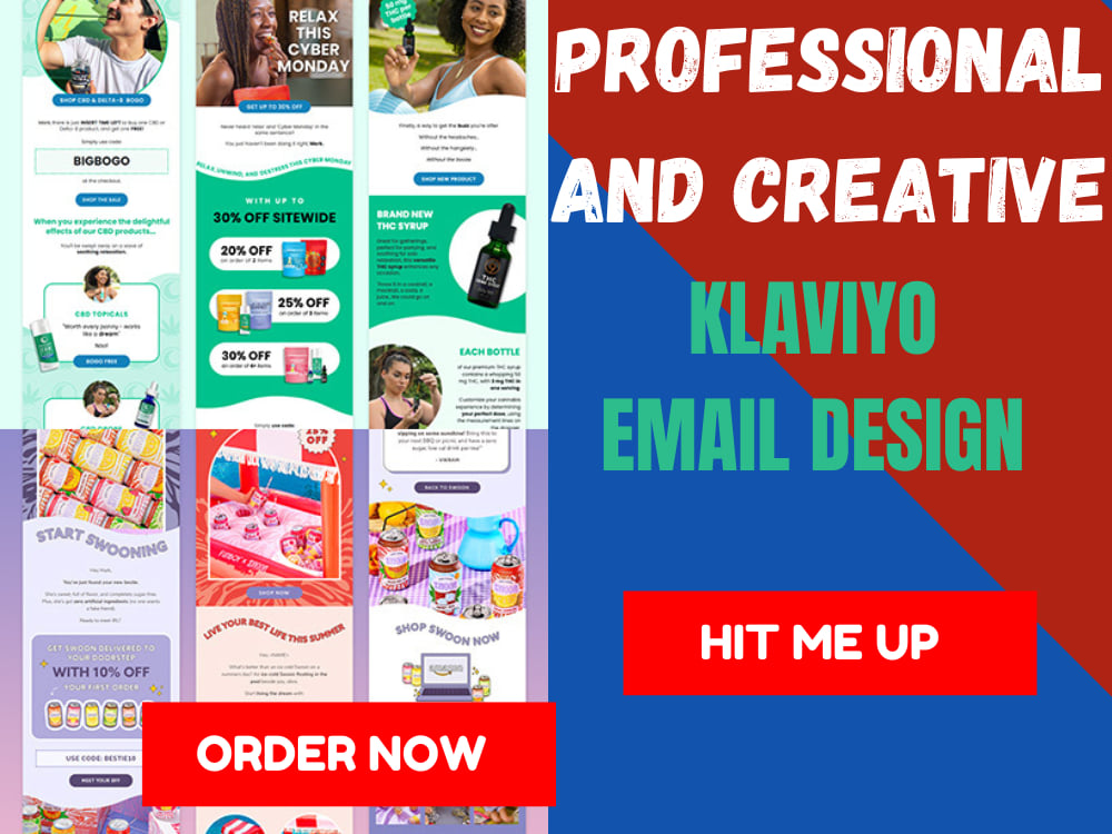 Design and custom your professional klaviyo email template | Upwork