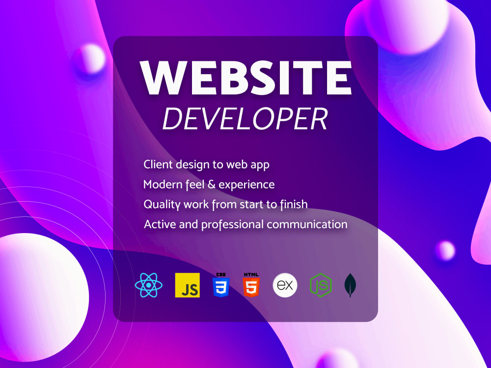 A custom website, full stack web development, UI and UX design ...