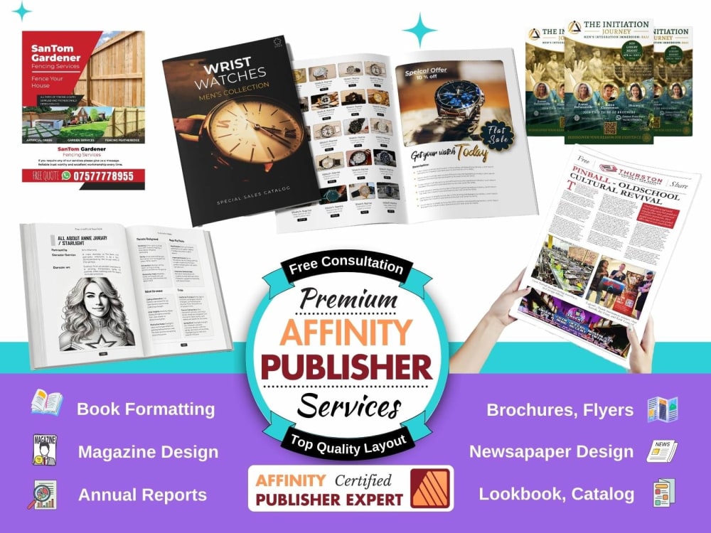 Books design, annual report, brand book and Magazine in Affinity ...