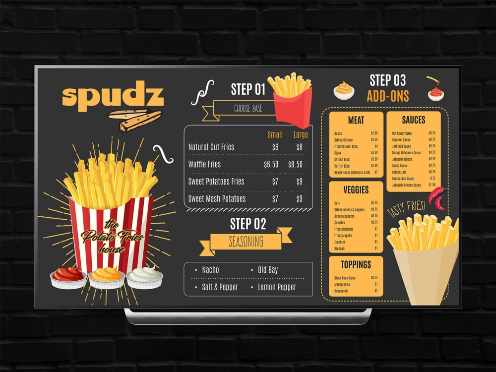 Digital Menu Design for your restaurant | Upwork