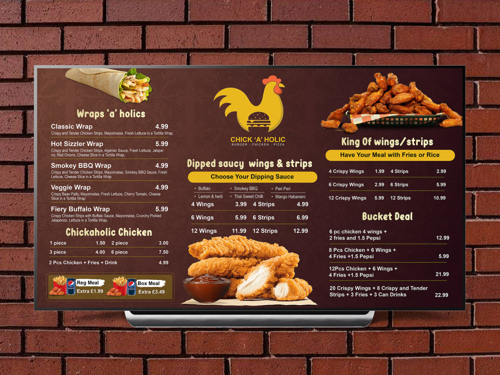 Digital Menu Design for your restaurant | Upwork