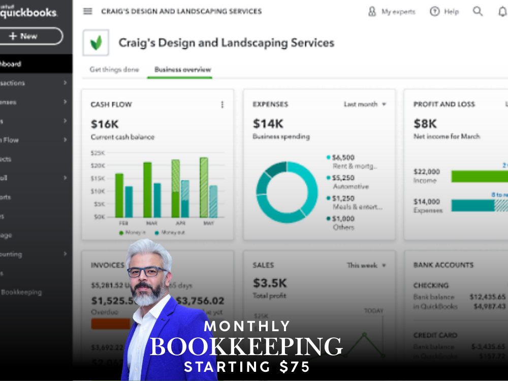 Monthly Catch up, Clean up, Bank Reconciliations and Bookkeeping | Upwork