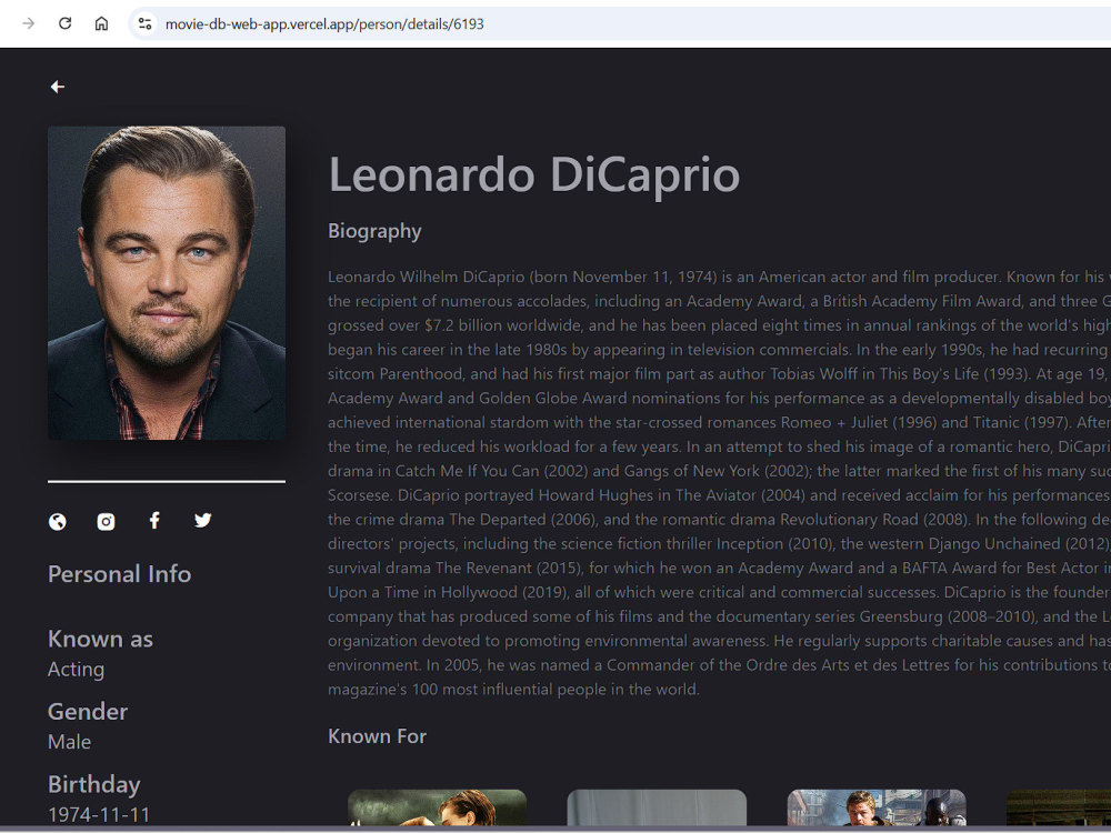 Web application with React, Redux, JS, Tailwind and GSAP animations. | Upwork