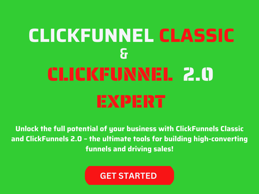 A well optimize sales funnel, landing page design on Clickfunnel | Upwork