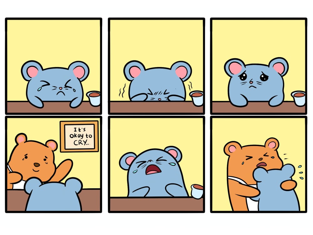 Funny comic strip illustration, cartoon book design, doodle webcomic ...