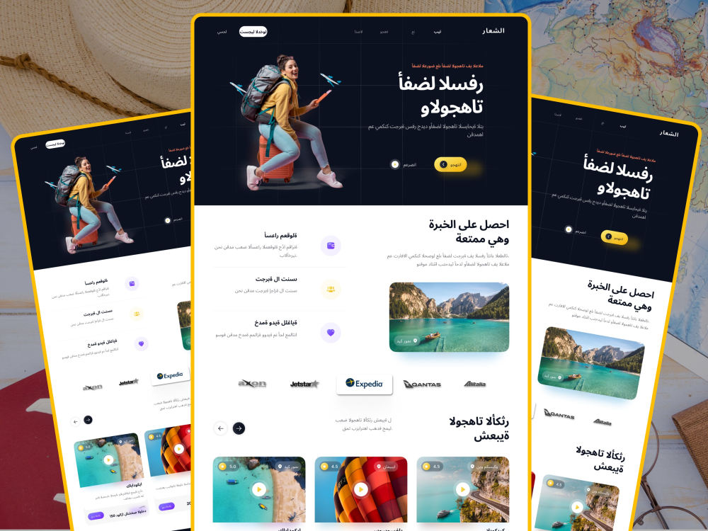 Travel website ui ux design | Upwork