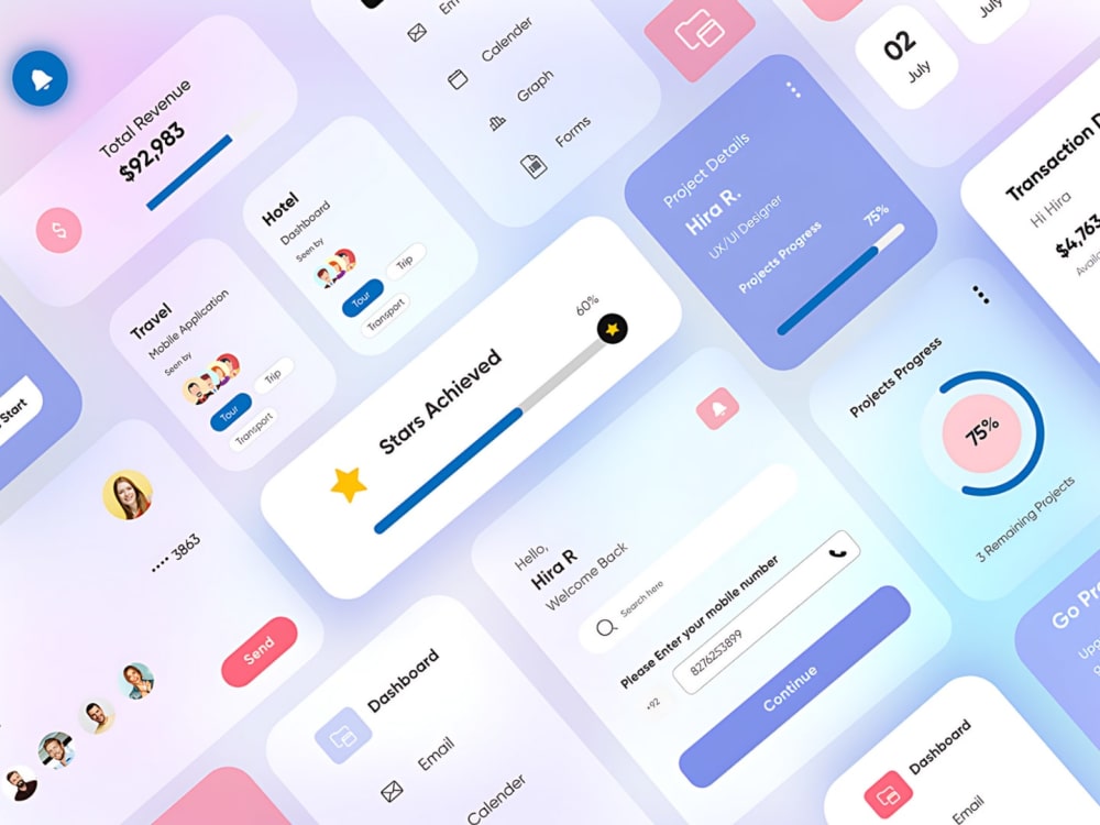 Web application dashboard UX UI Design, figma dashboard ui ux design ...