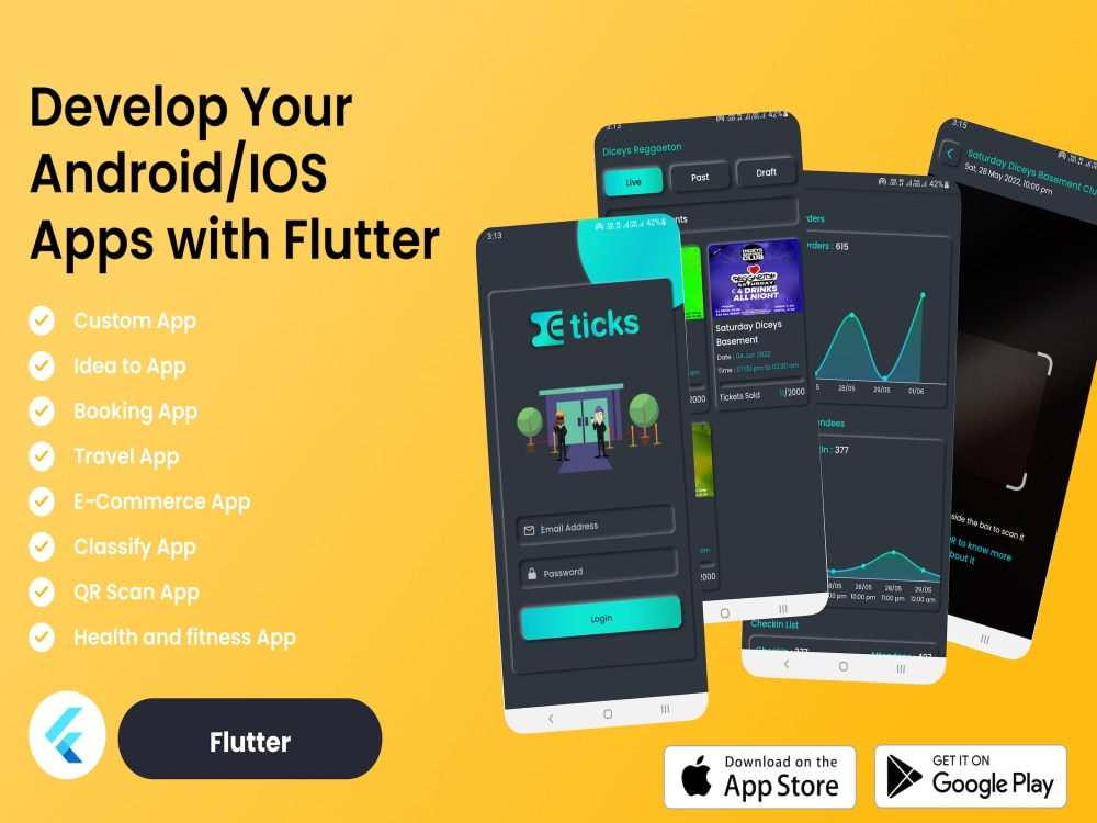 Android and iOS Mobile App Development with Flutter and Dart | Upwork