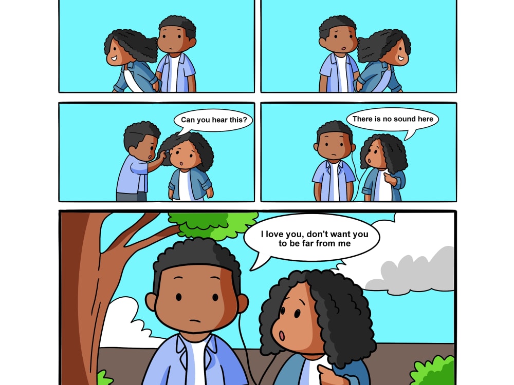 Funny comic strip illustration, cartoon book design, doodle webcomic ...
