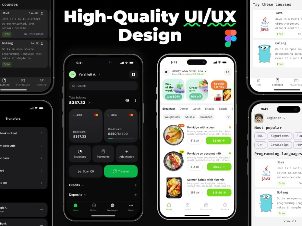 A modern and clean UI/UX design for your app or website | Upwork