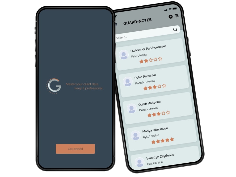Un intuitive UX design for managing client data and simplify ...