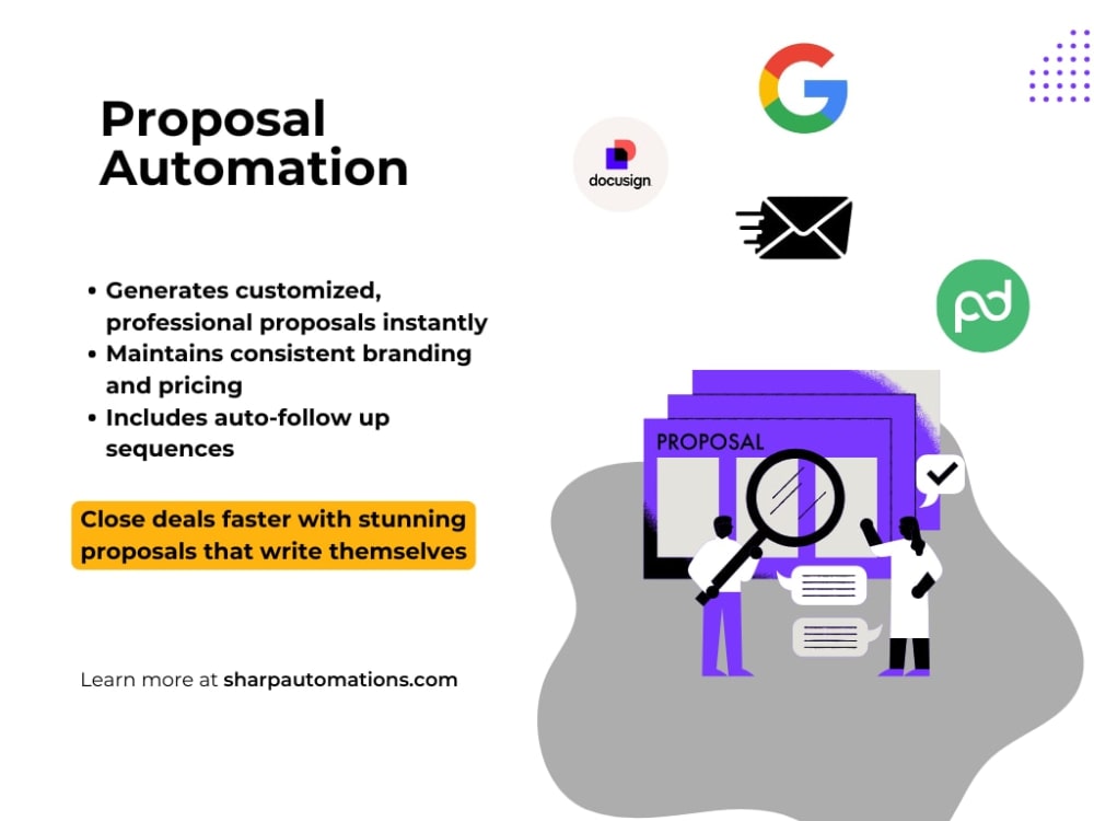 A Proposal Generation System that creates proposals in minutes. | Upwork