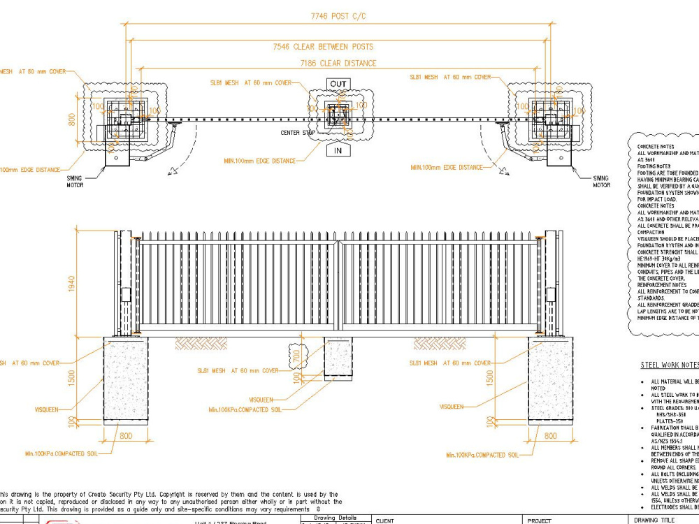 Fencing and gate and shop drawings | Upwork