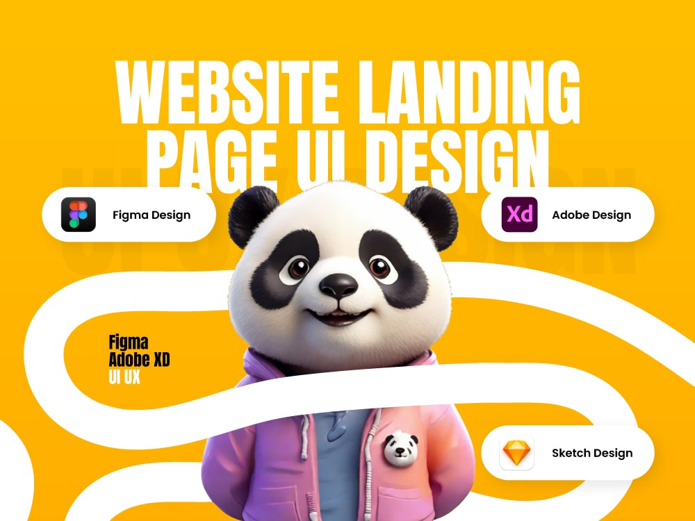 Modern website landing page ui design in figma or adobe xd | Upwork