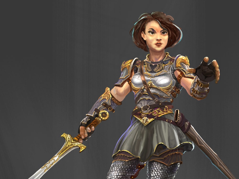 A Realistic 2D character design | Upwork