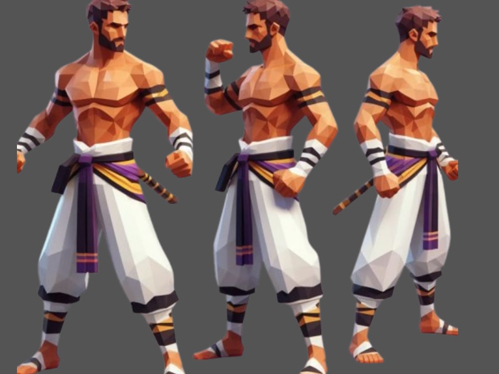 Psx n64 low poly retro model ps1 for your game 3d game character 3d ...