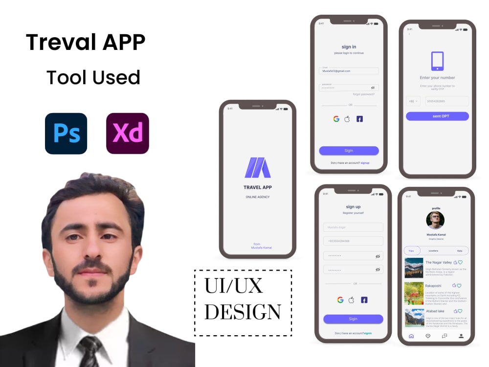 Do mobile app design UI UX in figma for android and IOS | Upwork