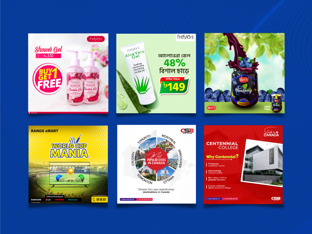 Professional social media posts and banner designs. | Upwork