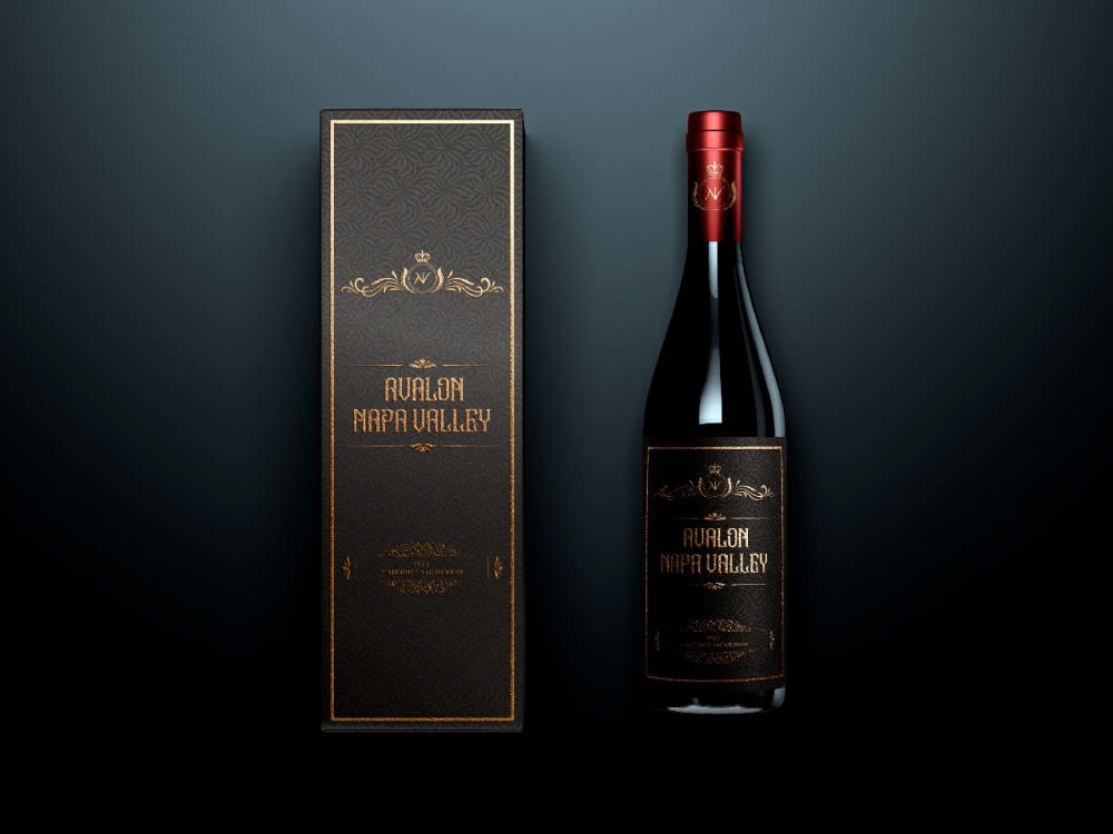 Luxury wine bottle design, wine label, product label design, bottle ...