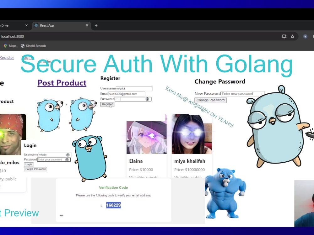 Do golang rest api or web service in back end engineering project | Upwork