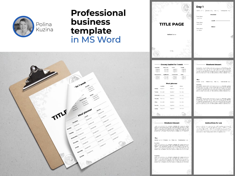 A professional business template in MS Word | Upwork