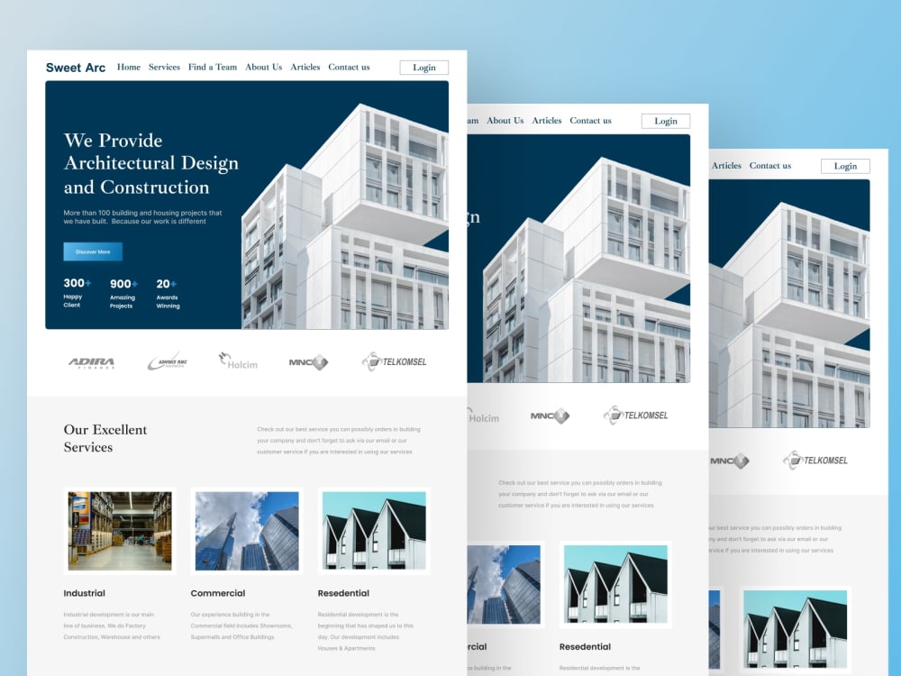 Professional modern responsive website landing page design UI UX Figma | Upwork
