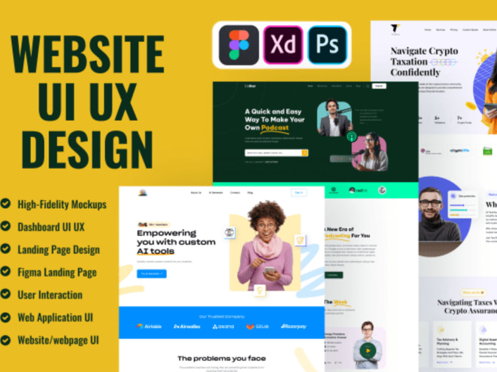 Figma website design, figma landing page, and homepage redesign | Upwork