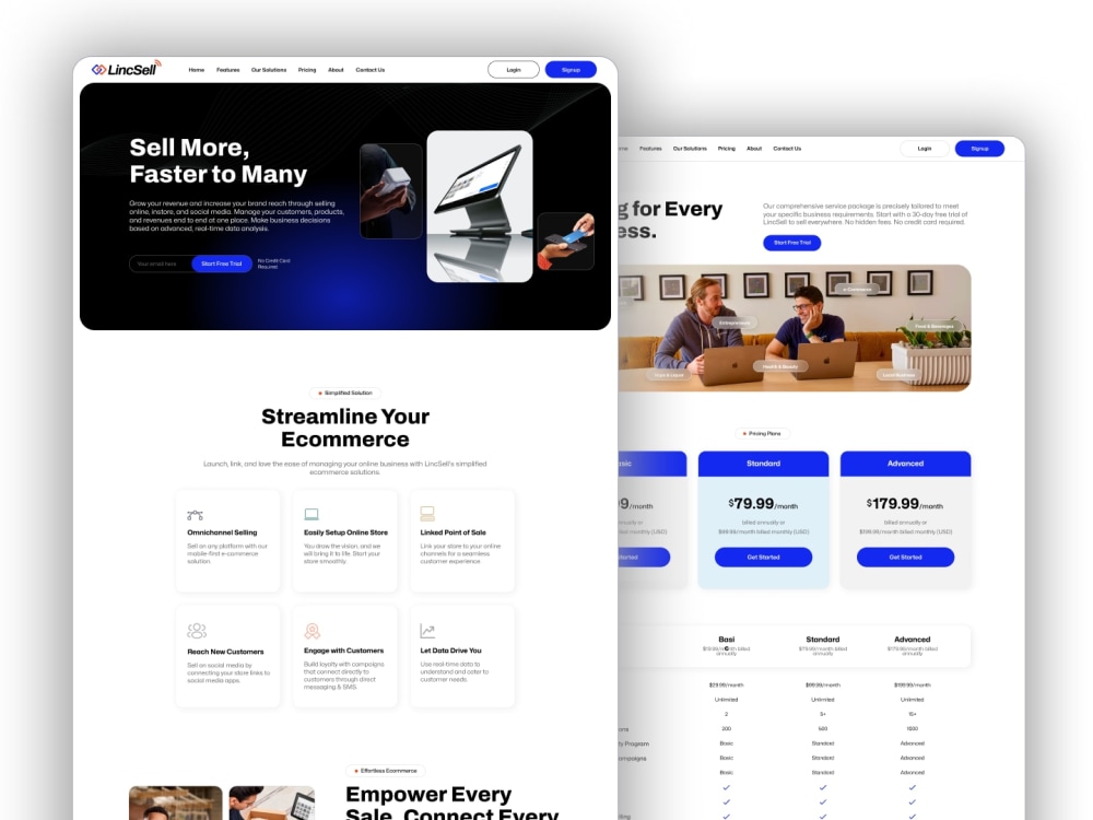 A professional & high converting SaaS Landing Page in Figma | Upwork