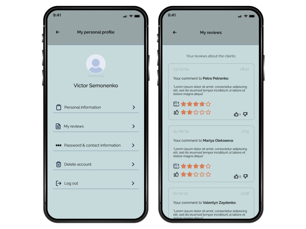 Un intuitive UX design for managing client data and simplify ...