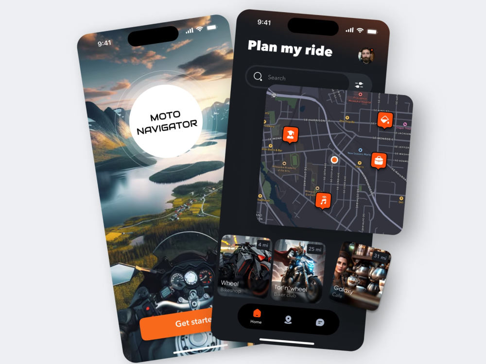 Mobile App Design Concept with Interactive prototype and Full UI Kit ...