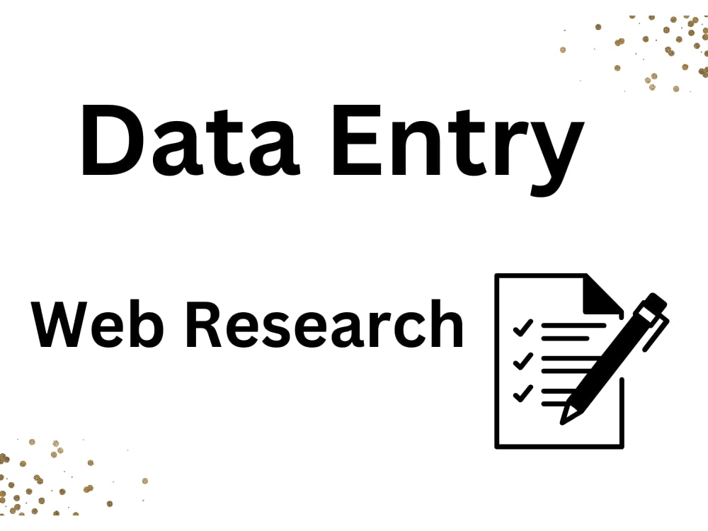 Data entry and web research specialist | Upwork