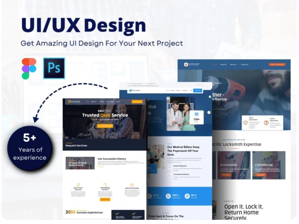Figma and UI/UX design of Mobile and Web app, Responsive Figma ...