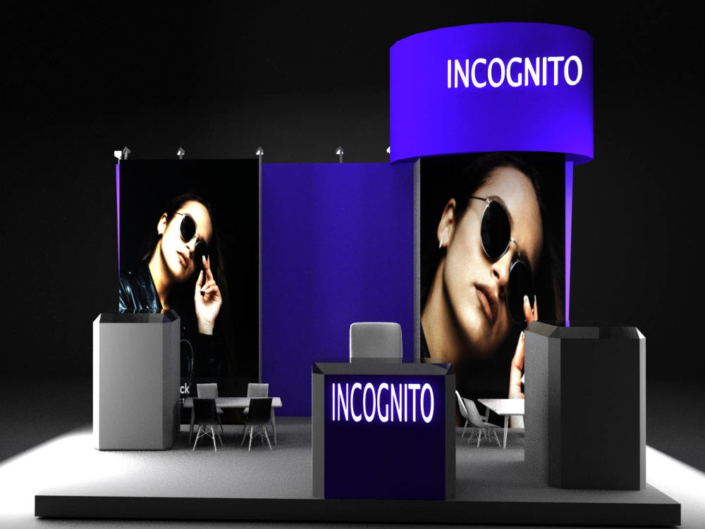 Design trade show booth backdrop exhibition stand design | Upwork
