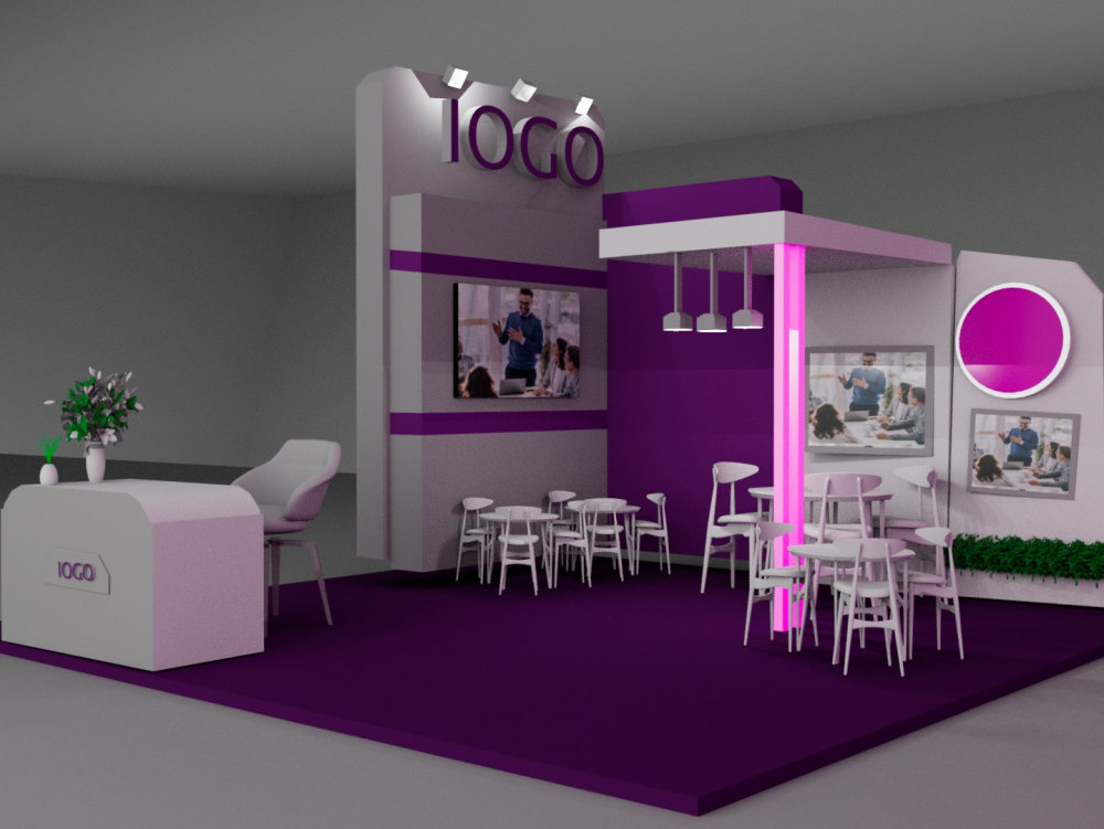 Design trade show booth backdrop exhibition stand design | Upwork