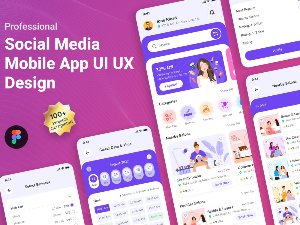 Mobile app UI UX design, Wireframing & prototyping in figma | Upwork